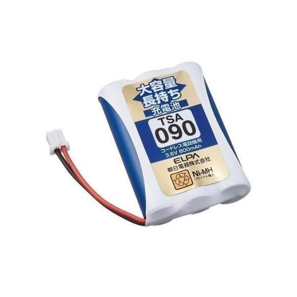 ELPA 2個セット エルパ TSA-090 子機用 大容量長持ち充電池 : ベストワン - 通販 - Yahoo!ショッピング