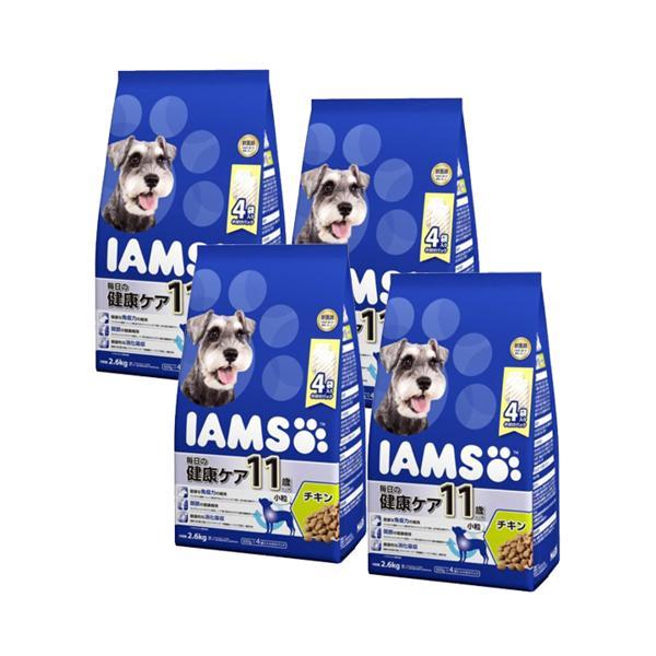MARS 4個セット アイムス ドッグフード 11歳以上用 毎日の健康ケア 小粒 チキン シニア犬用 2.6kg ドライフード IAMS ...