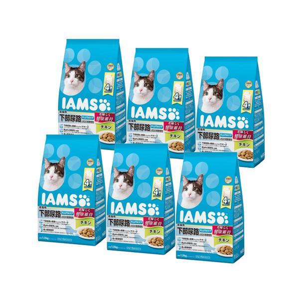 MARS（ペット用品、食品） 6個セット マースジャパン アイムスキャットフード 成猫用 下部尿路とお口の健康維持 チキン 1.5kg ドライ ...