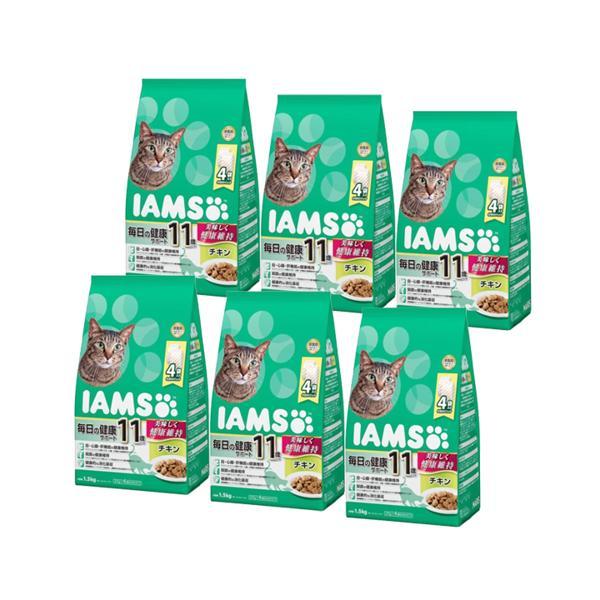 MARS 6個セット マースジャパン アイムスキャットフード 11歳以上用 毎日の健康サポート チキン 1.5kgドライフード IAMS ...