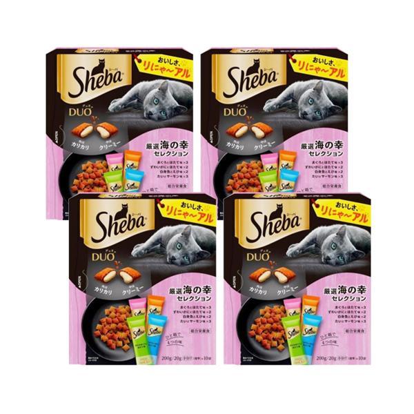MARS（ペット用品、食品） 4個セット シーバデュオ 厳選海の幸セレクション 200g (20g×10) キャットフード ドライフード : ベストワン - 通販 - Yahoo!ショッピング