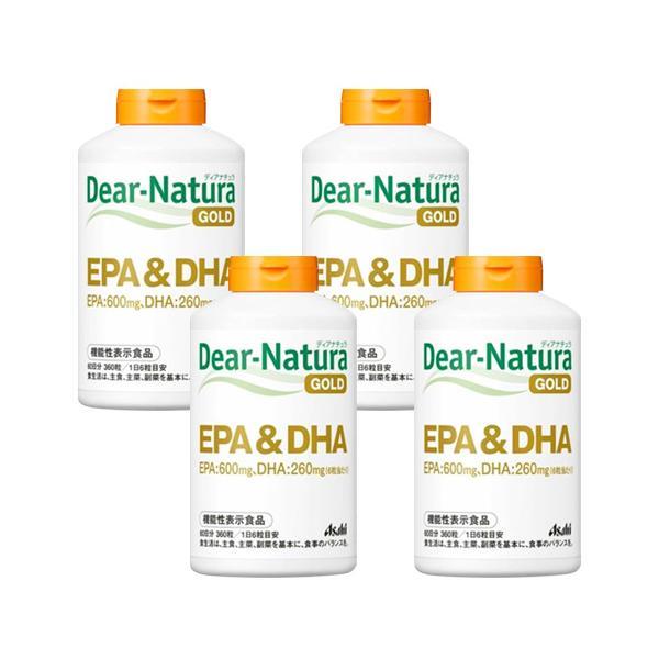アサヒ（asahi） 4個セット ディアナチュラゴールド EPA＆DHA 60日分 360粒 Dear-Natura : ベストワン - 通販 ...