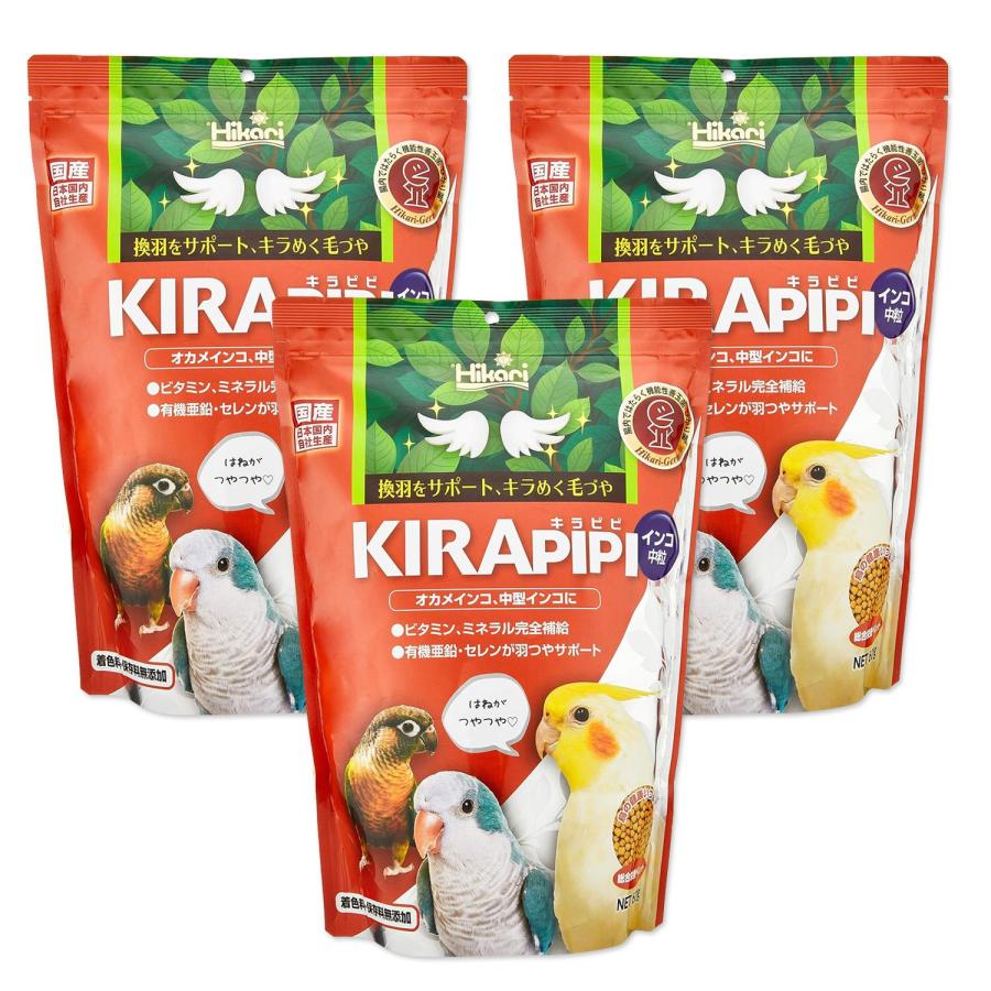 Hikari（ペット用品） 3個セット キョーリン ヒカリ キラピピインコ中粒 600g : ベストワン - 通販 - Yahoo!ショッピング
