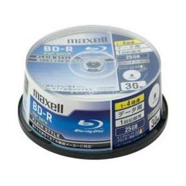 maxell マクセル BR25PPLWPB.30SP データ用ブルーレイディスク BD-R 25GB Plain style 1~4倍速対応 : ベストワン - 通販 - Yahoo!ショッピング