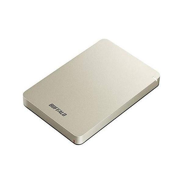 BUFFALO（バッファロー） BUFFALO USB3.1(Gen.1)対応 耐衝撃ポータブルHDD 1TB ゴールド HD-PGF1 ...