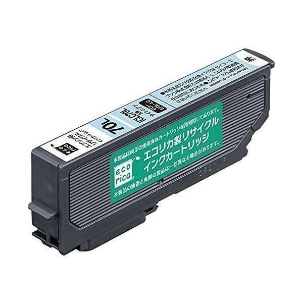 エコリカ エプソン ICLC70L対応リサイクルインクカートリッジ ライトシアン ECI-E70L-LC 目印さくらんぼ 大容量 : ベストワン - 通販 - Yahoo!ショッピング