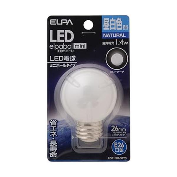 エルパ LED電球G50形 LED電球 照明 E26 1.4W 60lm 昼白色 LDG1N-G-G270 :YK72140-A2310:ベストワン - 通販 - Yahoo!ショッピング