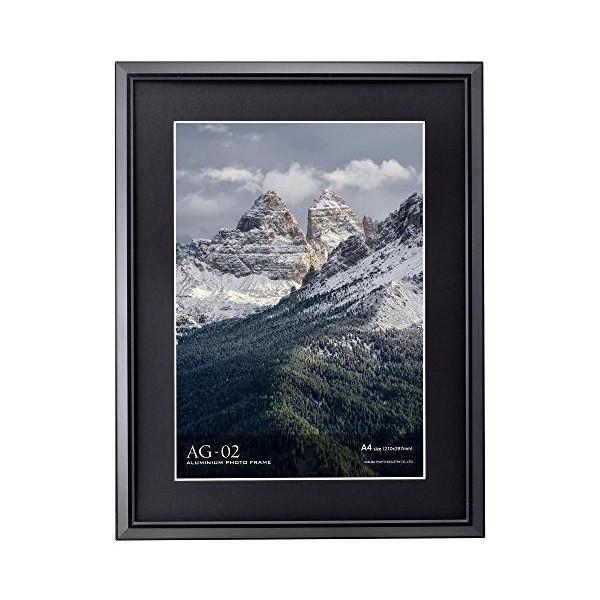 HAKUBA 額縁 アルミ AG-02 A4 スタンド付 ブラック FAG2-BKA4 : yk73669-a2110 : ベストワン - 通販 - Yahoo!ショッピング