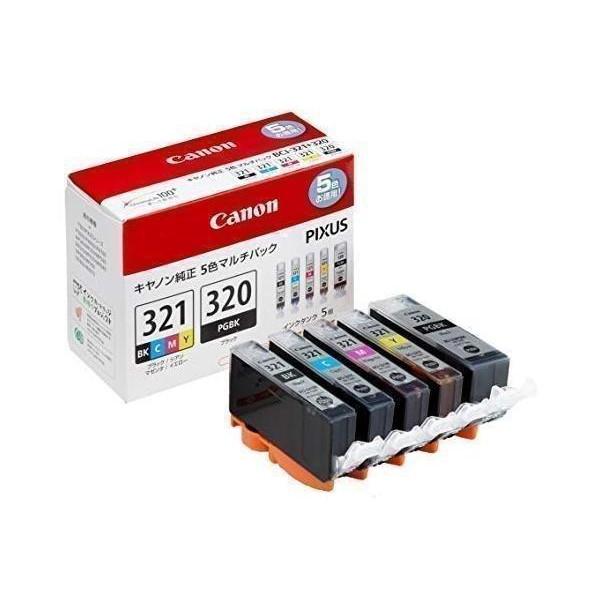 Canon 純正 インクタンク BCI-321(BK C M Y)+BCI-320 マルチパック : ベストワン - 通販 - Yahoo!ショッピング