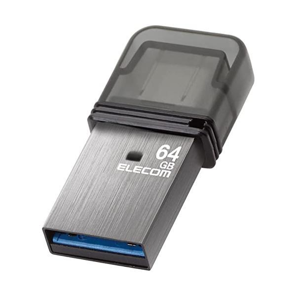 ELECOM エレコム USBメモリ 64GB USB3.2（Gen1） Type-C キャップ式 シルバー MF-CAU32064GSV : ベストワン - 通販 - Yahoo!ショッピング