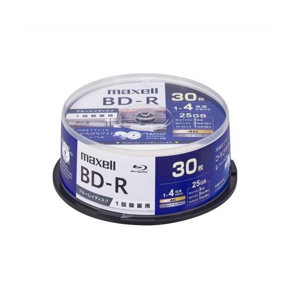 maxell マクセル BRV25WPG.30SP 録画用 BD-R 1層 25GB 1回録画 プリンタブル 4倍速 30枚 : ベストワン - 通販 - Yahoo!ショッピング