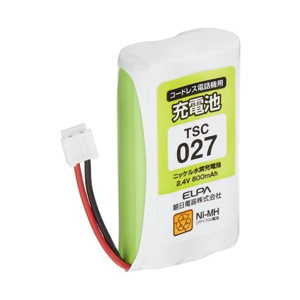 ELPA エルパ 電話機用充電池 パナソニック他同等品 電池パック 2.4V 600mAh ニッケル水素充電池 TSC-027 : ベストワン - 通販 - Yahoo!ショッピング