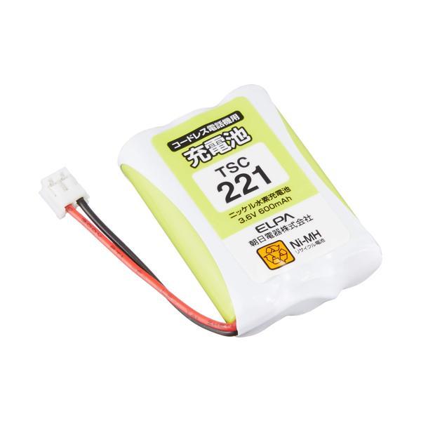 ELPA エルパ 電話機用充電池 NEC他同等品 電池パック 3.6V 600mAh ニッケル水素充電池 TSC-221 : ベストワン - 通販 - Yahoo!ショッピング