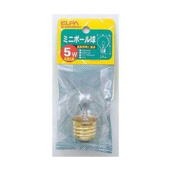 エルパ ミニボール 電球 照明 E26 110V 5W クリア G-8003H C : ベストワン - 通販 - Yahoo!ショッピング