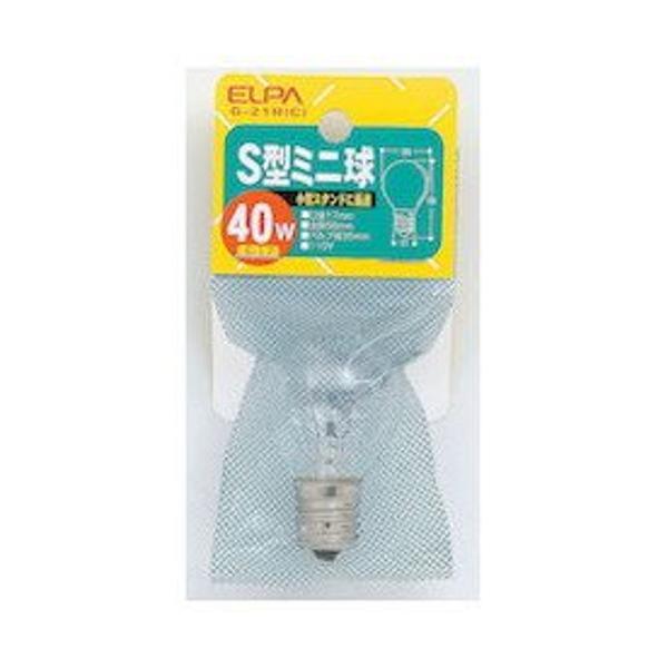 ELPA エルパ S型ミニ 電球 間接照明 おしゃれ E17 110V 40W クリア G-21H C : ベストワン - 通販 - Yahoo!ショッピング