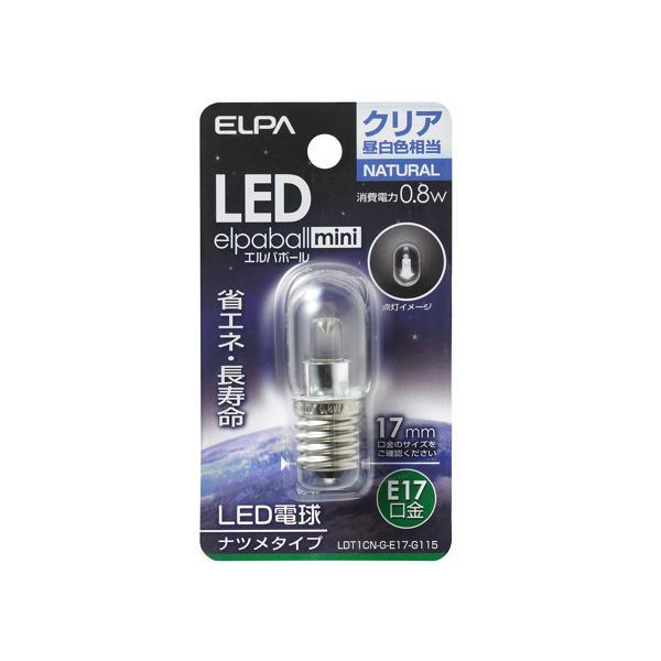 ELPA エルパ LEDナツメ形 LED電球 照明 E17 100V 昼白色 屋内用 LDT1CN-G-E17-G115 : ベストワン - 通販 - Yahoo!ショッピング