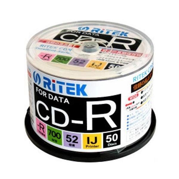 RITEK CD-R700EXWP.50RT C CD-R 50枚 スピンドルケース入り : ベストワン - 通販 - Yahoo!ショッピング
