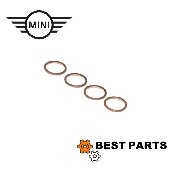 BMW MINI ターボパイプワッシャー R55 56 57 58 59 60 61 CooperS 07119963201 純正 4枚セット ...