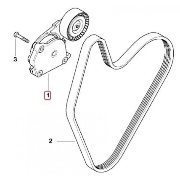 MINI 新品 BMW ベルトテンショナー R50 R52 ONE Cooper 純正OEM 11281482199 : Best Parts ...