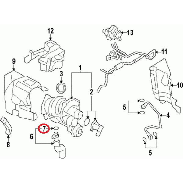 新品 BMW MINI オイルパイプOリング R55 56 57 58 59 60 61 オーリング 純正商品 11657549372 レター ...