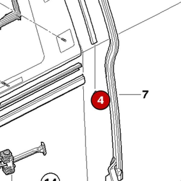 MINI 新品 BMW ピラーカバー B1ピラーカバー R55 clubman 51137167236 純正 : Best Parts ...