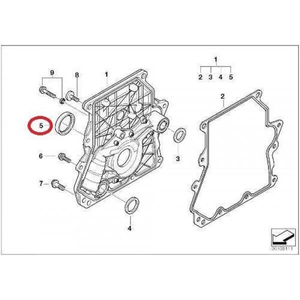 MINI 新品 BMW フロントクランクシール R50 52 53 11111485171 純正OEM ポスト投函 : Best Parts ...