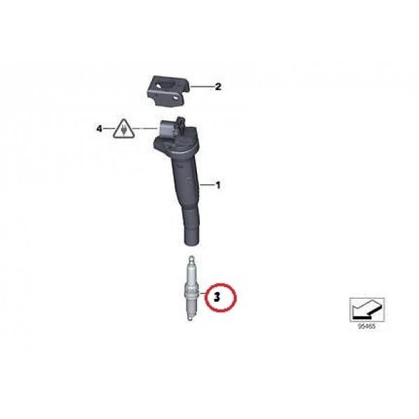 新品 BMW MINI スパークプラグ4本セット プラチナ R55 56 57 12120035933 ポスト投函 : 5 ...