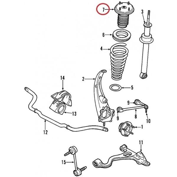 JAGUAR 新品 ジャガーXF フロントショックアッパーマウント XR858419/XR856158 社外品 : Best Parts ...