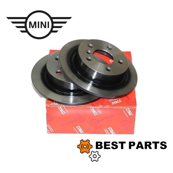 MINI 新品 BMW リアブレーキローターセット F55 F56 One Cooper CooperS JCW 34216799383 ...