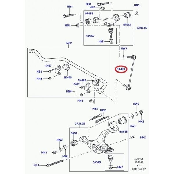 ランドローバー 新品 レンジローバースポーツ ディスカバリー3/4 フロントスタビリンクロッド RBM500140 右側 社外品 : Best ...