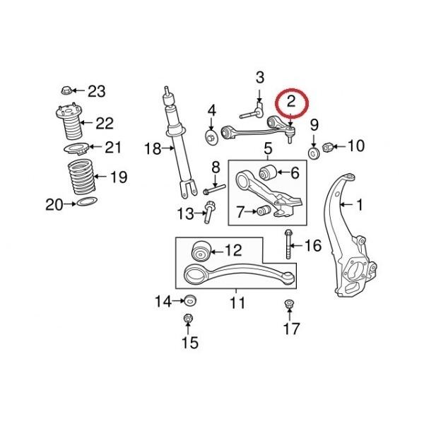 JAGUAR（ジャガー） 新品 ジャガーXF フロントアッパーアーム XR858823/XR857079/C2Z2279/C2Z29117 ...