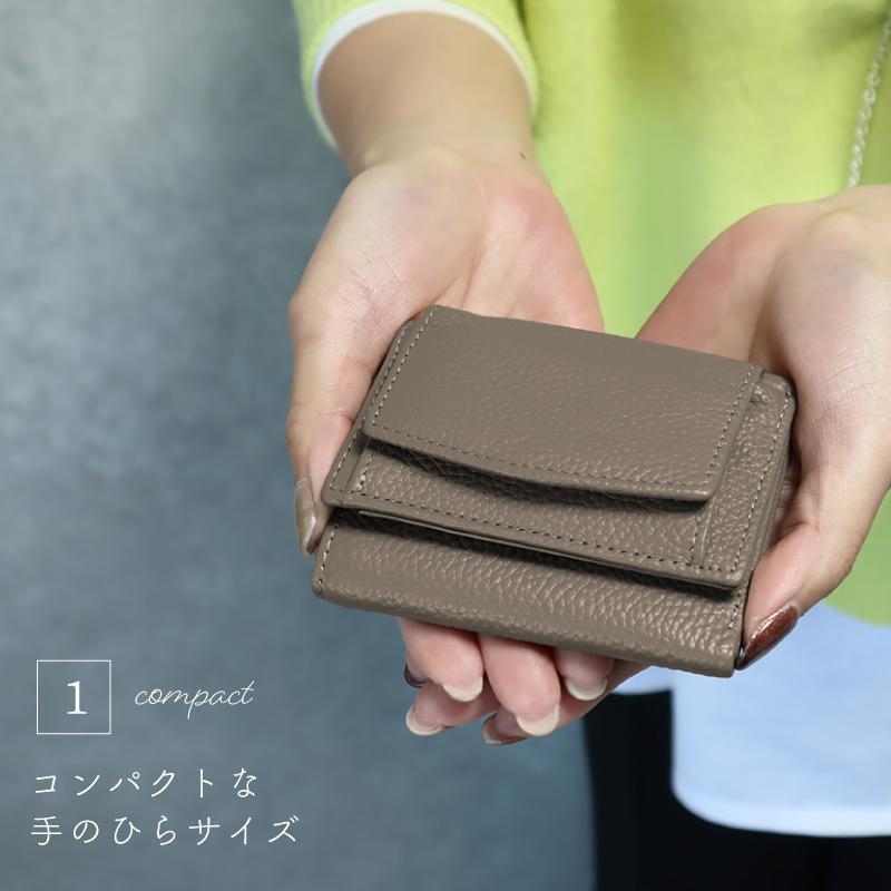 ミニ財布 三つ折り財布 レディース 本革 ミニウォレット ミニ財布 三つ折り財布 レディース 本革 ミニウォレット