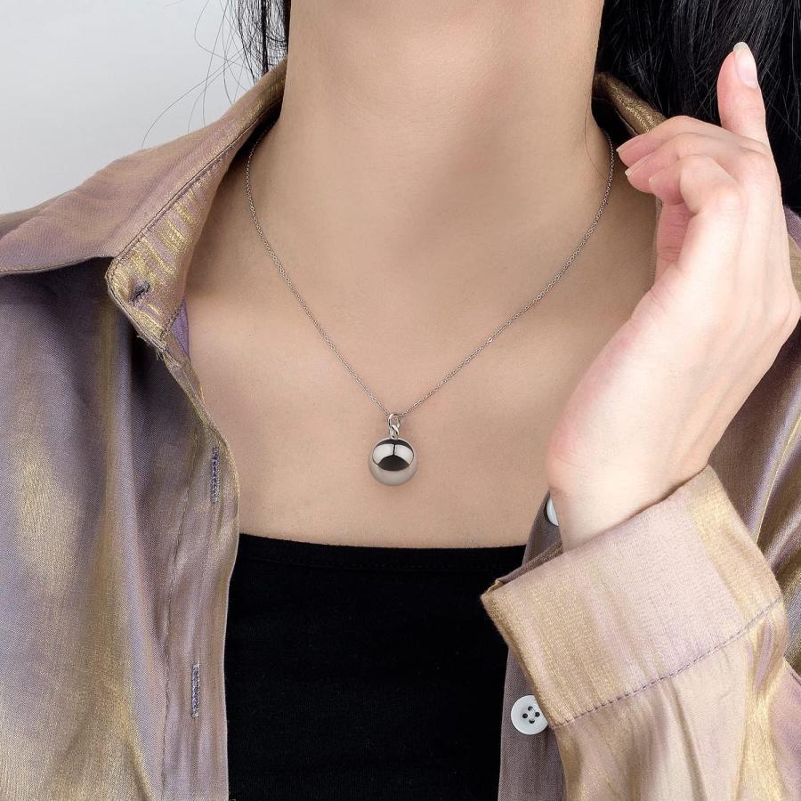 Dankadi ファッション シルバー ハーモニー ボール ネックレス Dankadi ファッション シルバー ハーモニー ボール ネックレス