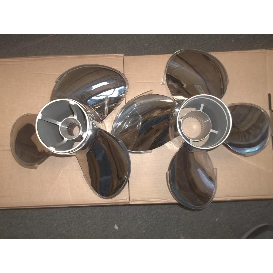 FASWORX 22P 3 4 Blade Stainless Steel Propeller Set Compatible w 並行輸入品 ...