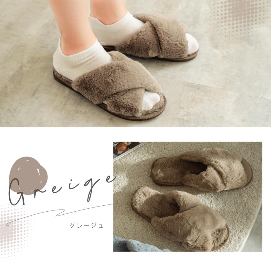 スリッパ ルームシューズ もこもこ 冬 暖かい フェイクファー ふわふわ 室内履き 洗える 冬用 レディース おしゃれ 可愛い 滑りにくい 蒸れにくい zk-sp01 : zk-sp01 ...