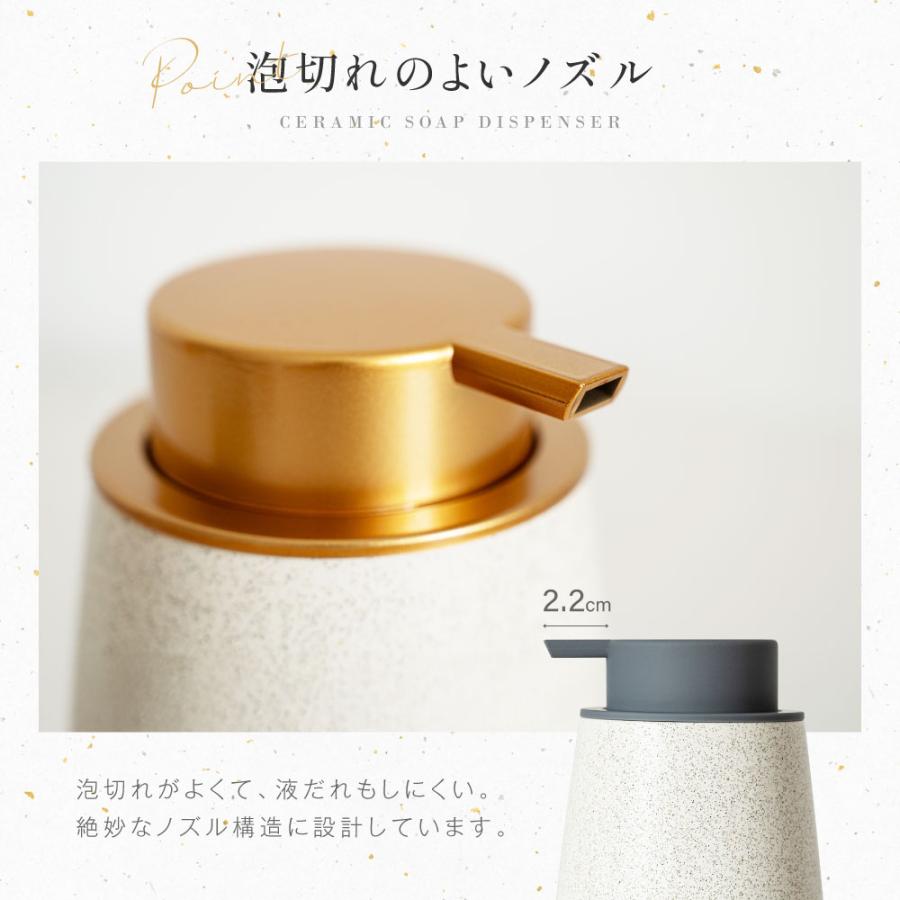 ソープディスペンサー 泡タイプ ソープボトル 陶器 詰め替え ハンドソープ洗剤用 詰め替え容器 泡ソープ 洗面所 おしゃれ シンプル モダン zk-spb01爆買 : Bestsign ...