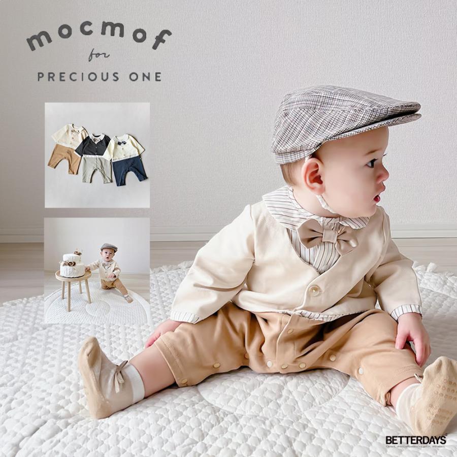mocmof（モクモフ） おめかし フォーマル カバーオール ロンパース べビー 男の子 女の子 出産祝い 記念日 600-554100 70 ...