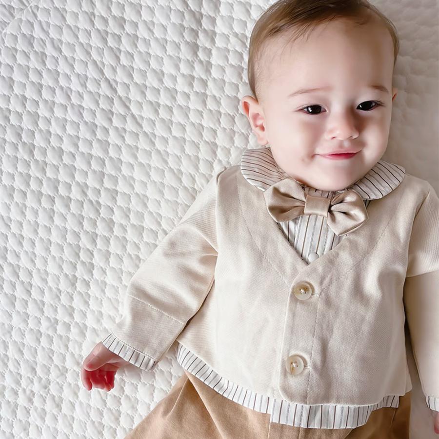 mocmof（モクモフ） おめかし フォーマル カバーオール ロンパース べビー 男の子 女の子 出産祝い 記念日 600-554100 70 ...