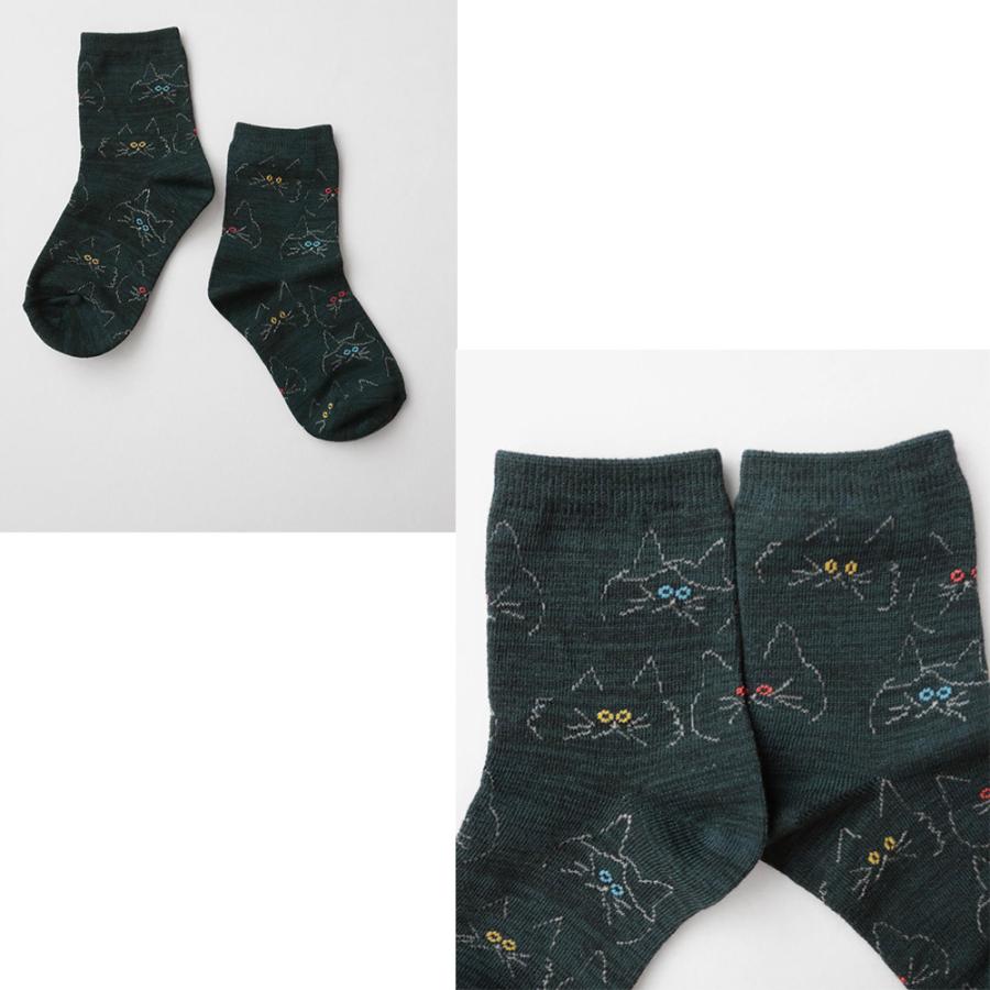 stample 靴下 キッズ スタンプル Stample クロネコだいすき ショートソックス 猫 ねこ 3P 3足セット 子供 保育所 幼稚園 小学生 レディース 13-25cm 73010 ...