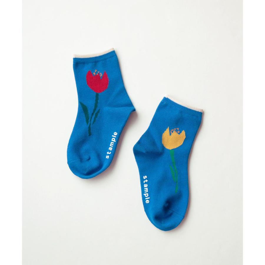 靴下 キッズ スタンプル Stample レトロフラワー ショートソックス 花 flower 3P 3足セット 子供 保育所 幼稚園 小学生 レディース 13-25cm 73099 : ...