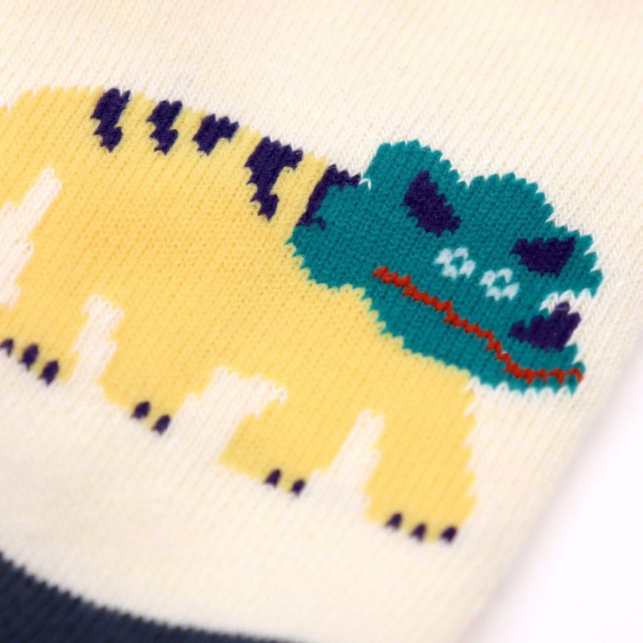 stample（スタンプル） 靴下 キッズ ゆるゆるダイナソー 園児アンクルソックス 3P 3足組 男の子 女の子 子供 保育所 幼稚園 小学生 ベビー13-18cm 73142 ...