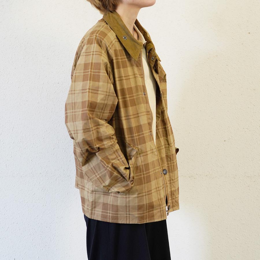 Barbour バブアー ユニセックス トランスポート タータンチェック ノンワックス アウター ブルゾン transport check cotton casual jacket【国内正規品 ...