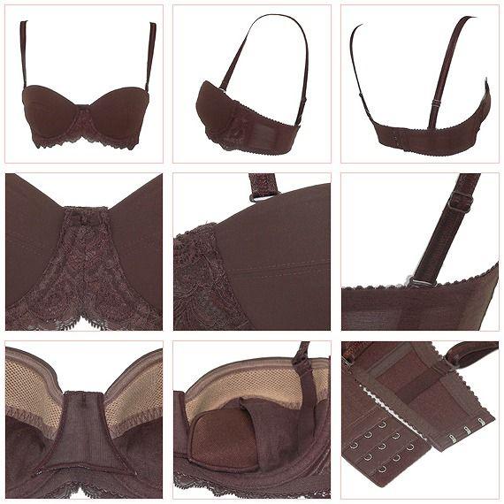 メール便送料無料：★最安値★KIYA（キヤ）#6570★ヌードスキンブラ（D65 マロン) : ランジェリーレアビューティー - 通販 - Yahoo!ショッピング