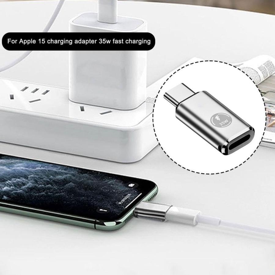 iPhone 16 lightning to usb type c 変換 アダプター pd 急速 充電 35w iphone 高速 ライトニング タイプ ケーブル : アップルウォッチバンドの ...