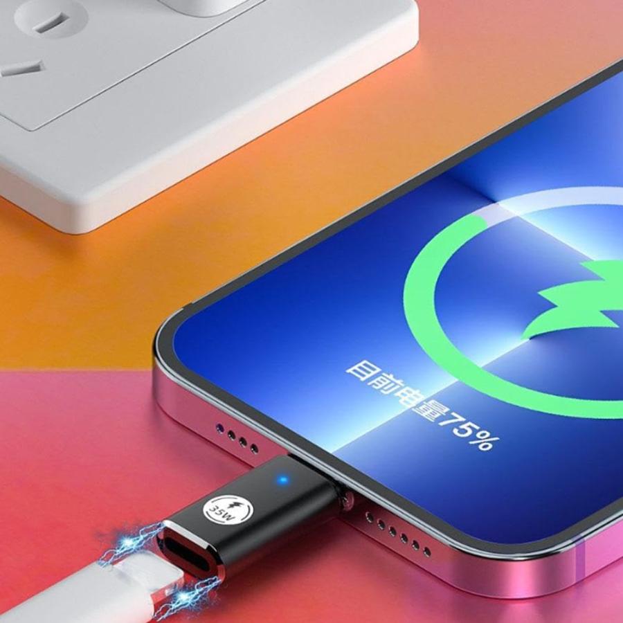 iPhone 16 lightning to usb type c 変換 アダプター pd 急速 充電 35w iphone 2個 高速 ライトニング タイプ ケーブル : アップルウォッチ ...