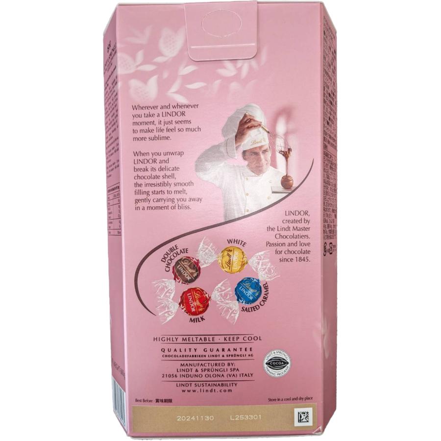 リンツチョコ LINDOR PINK ASSORTED 600g : cos-007 : 全国お取り寄せグルメsasaichi - 通販 ...