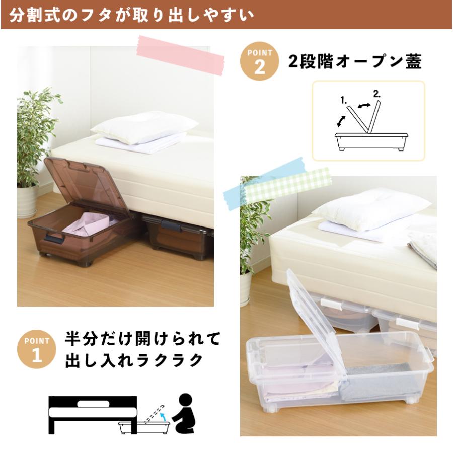 SANKA 収納ボックス ベッド下 用 4個組 収納ケース 引き出し SANKA 収納ボックス ベッド下 用 4個組 収納ケース 引き出し
