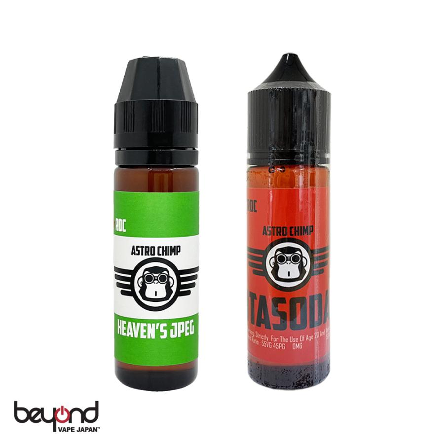 【ROC】ASTRO CHIMP 全2種[50ml]ジャスミン フルーツ 緑茶 ピーチ 桃 ラズベリー イタリアンソーダ リキッド 電子タバコ ...