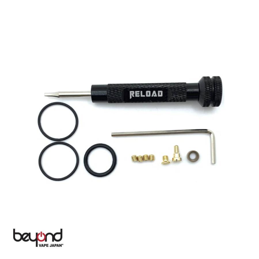 【Reload Vapor USA】Reload S RDA[24mm]リロード エス ブラック 黒 シルバー ポリッシュ 24K メッキ ...