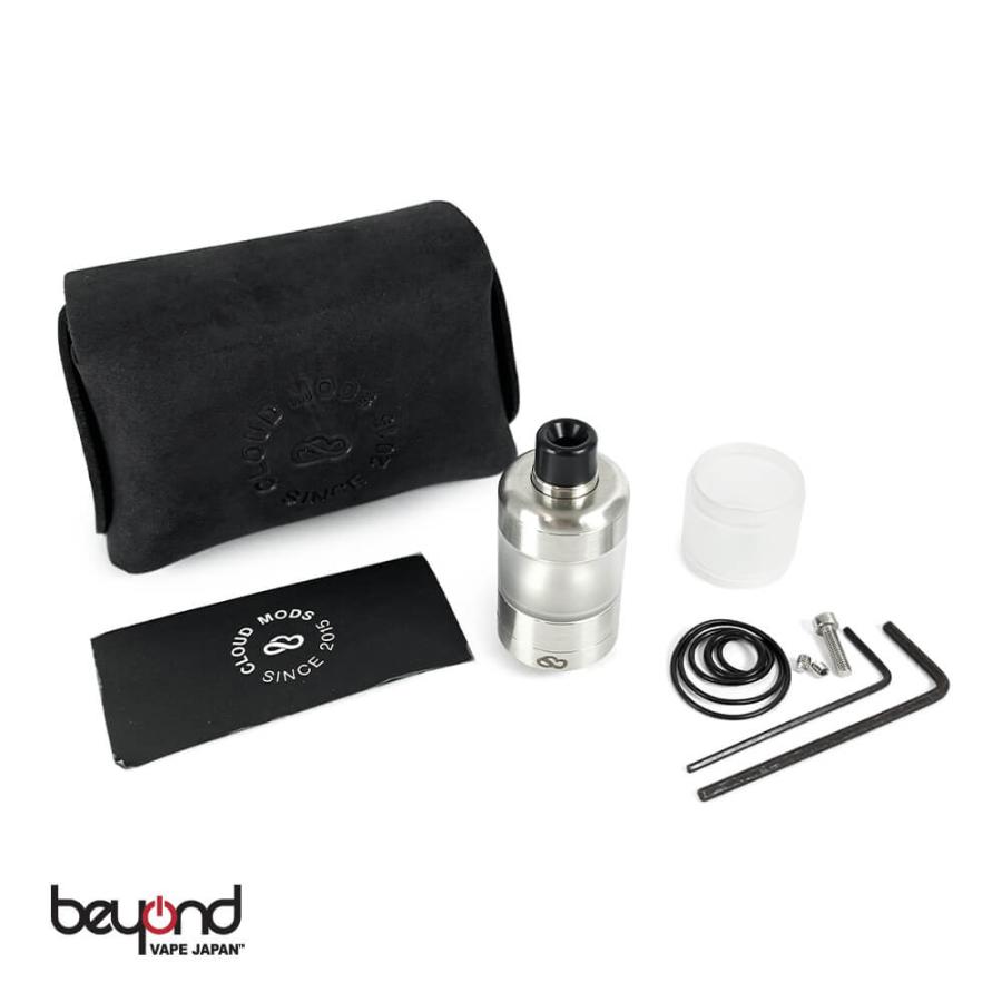 【Cloud Mods】Cloud2 RTA 22mm クラウドモッズ ギリシャ製 3.5ml ハイエンド シルバー シンプル ジュースコントロール ベイプ 電子タバコ アトマイザー VAPE ...